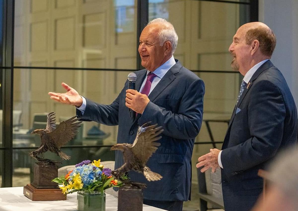 Trustee Ken Dufour and Chairman Mori Hosseini Mark Milestones on Embry ...