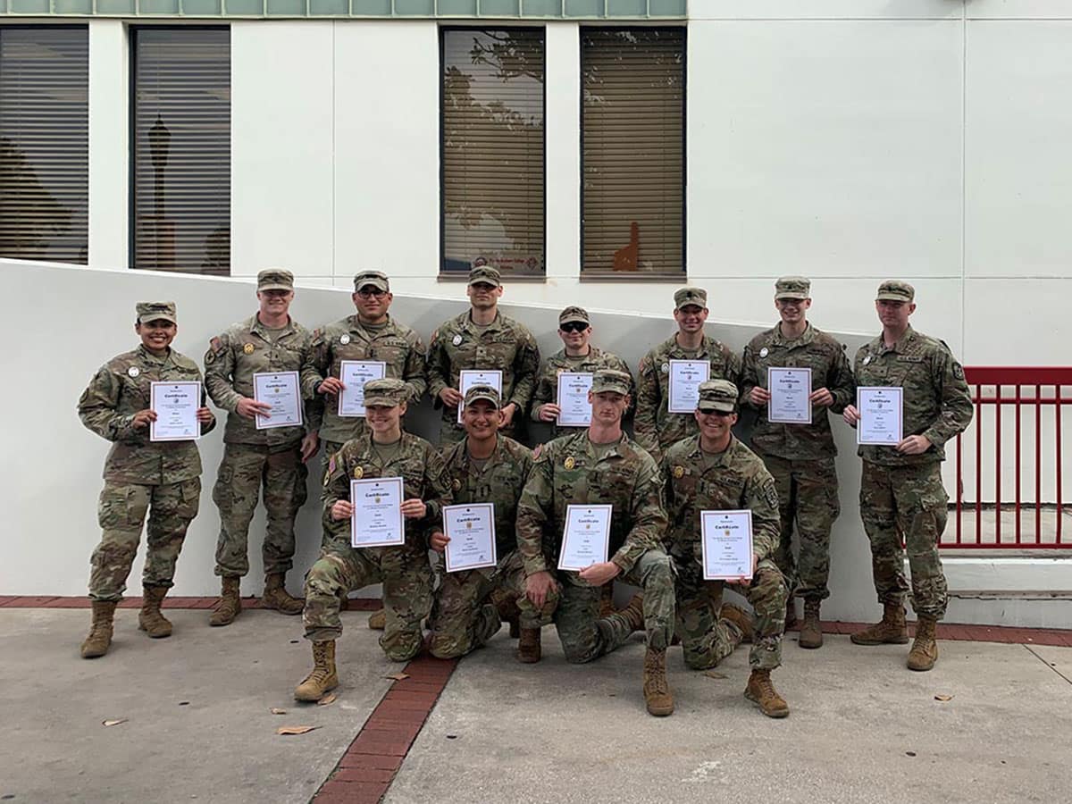 ROTC Cadets Earn German Badge for Military Proficiency