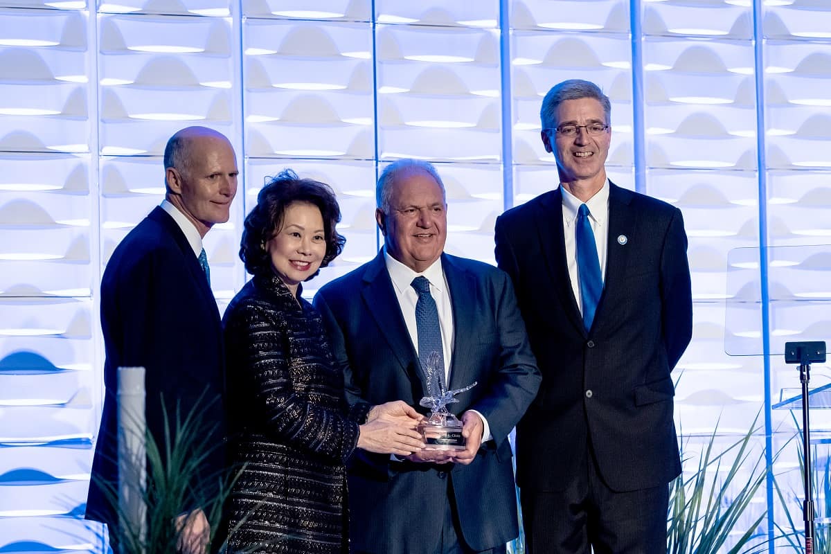 U.S. Secretary of Transportation Elaine L. Chao and Gov. Rick Scott ...